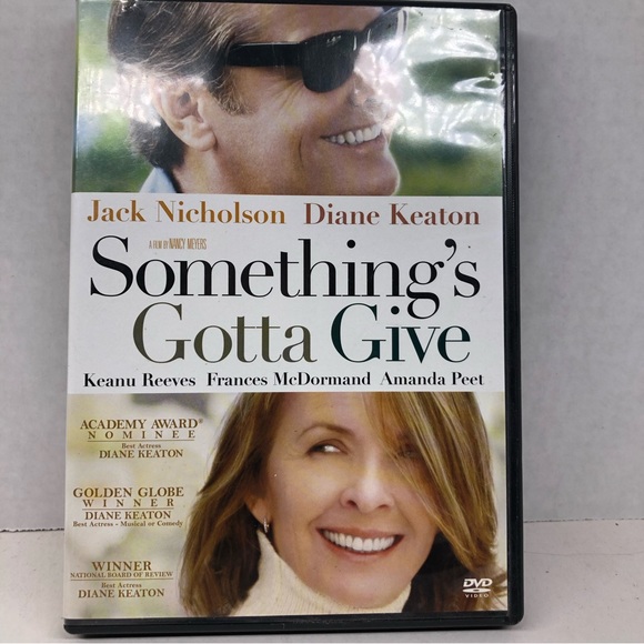 Media | Somethings Gotta Give Dvd 204 Jack Nicholson Diane Keaton Keanu ...